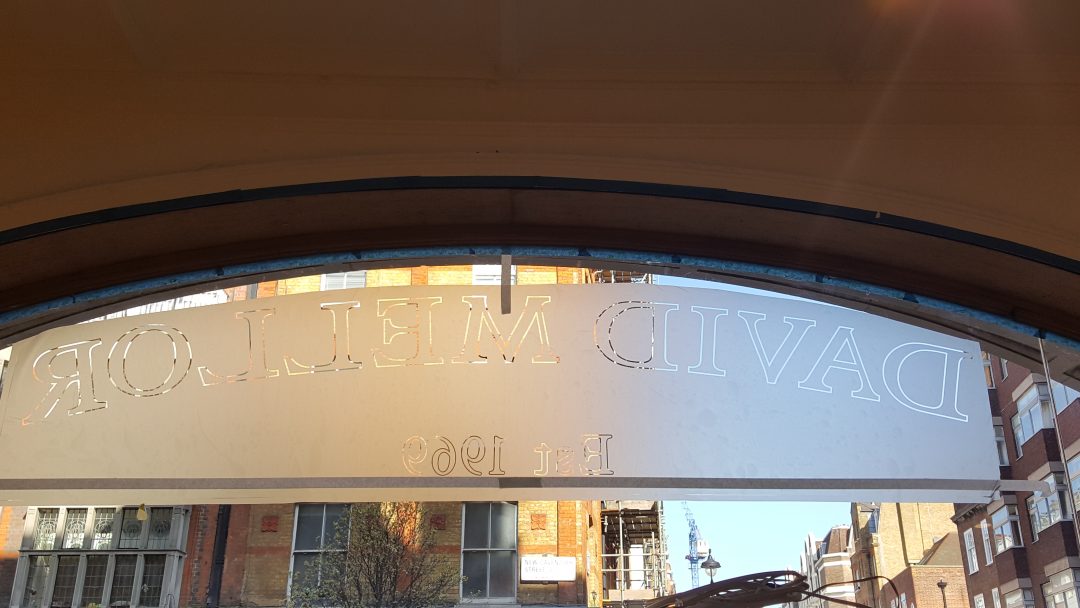 Window Sign Writing & Gilding in Marylebone - Traditional Signs of London