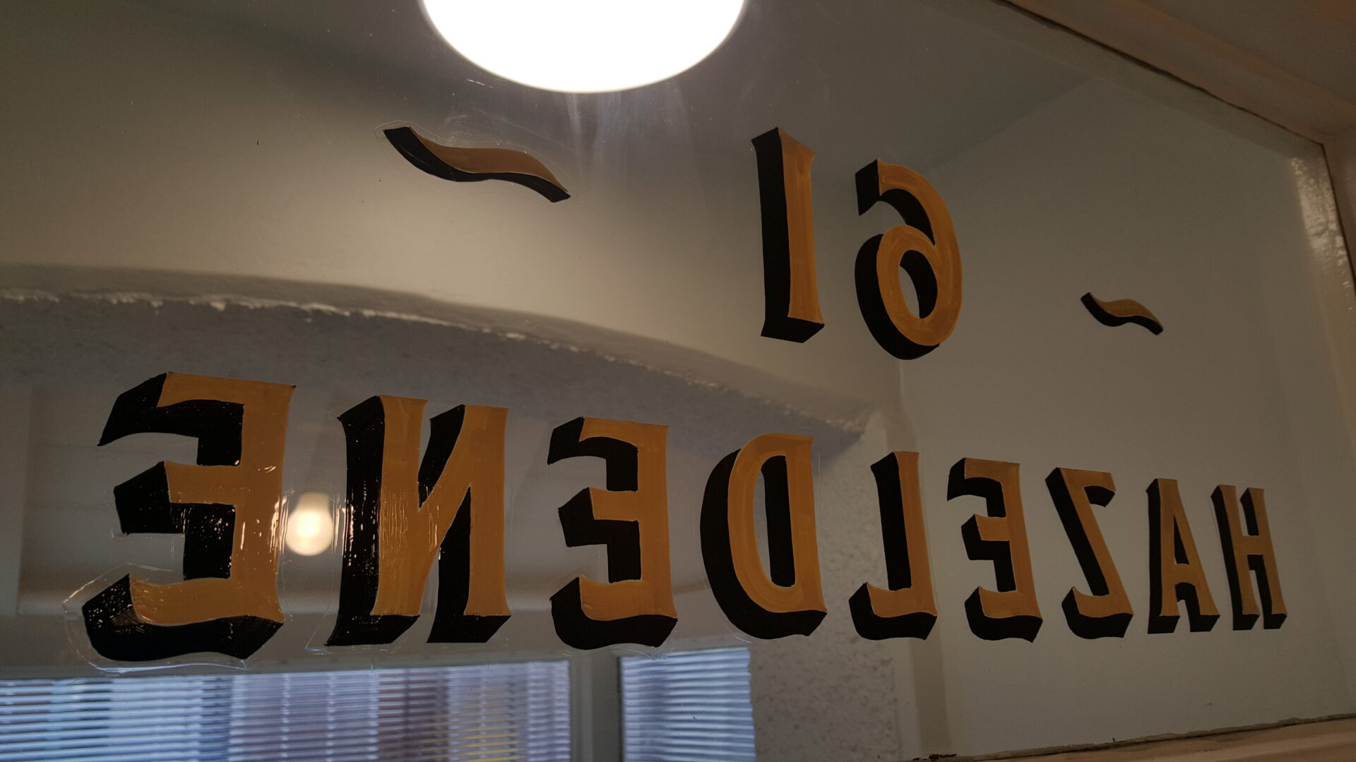 Painted house names on Glass signwriting by Traditional Signs of London ...