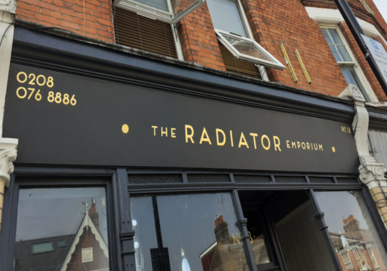 Gold leaf sign writing on shop front by Traditional Signs of London ...