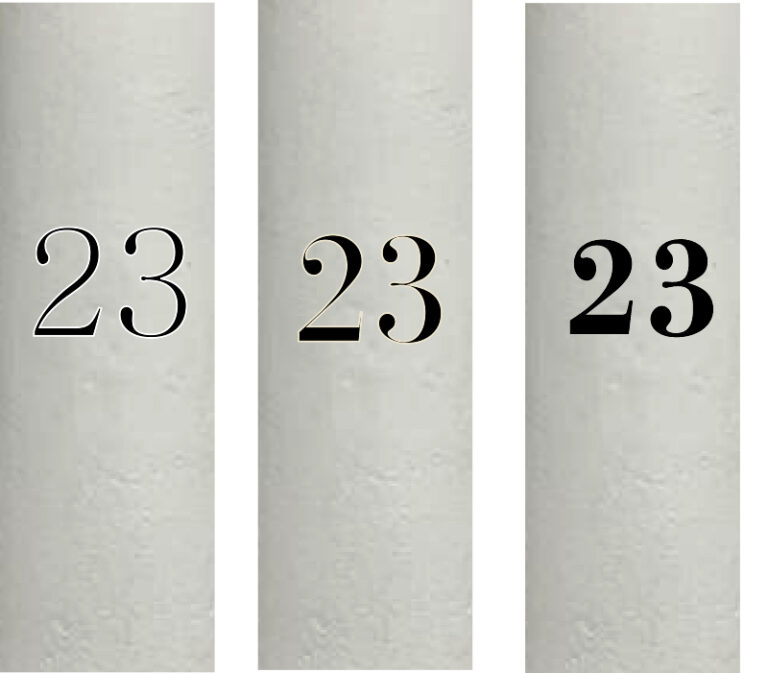 Pillar number painting in Chelsea - Traditional Signs of London